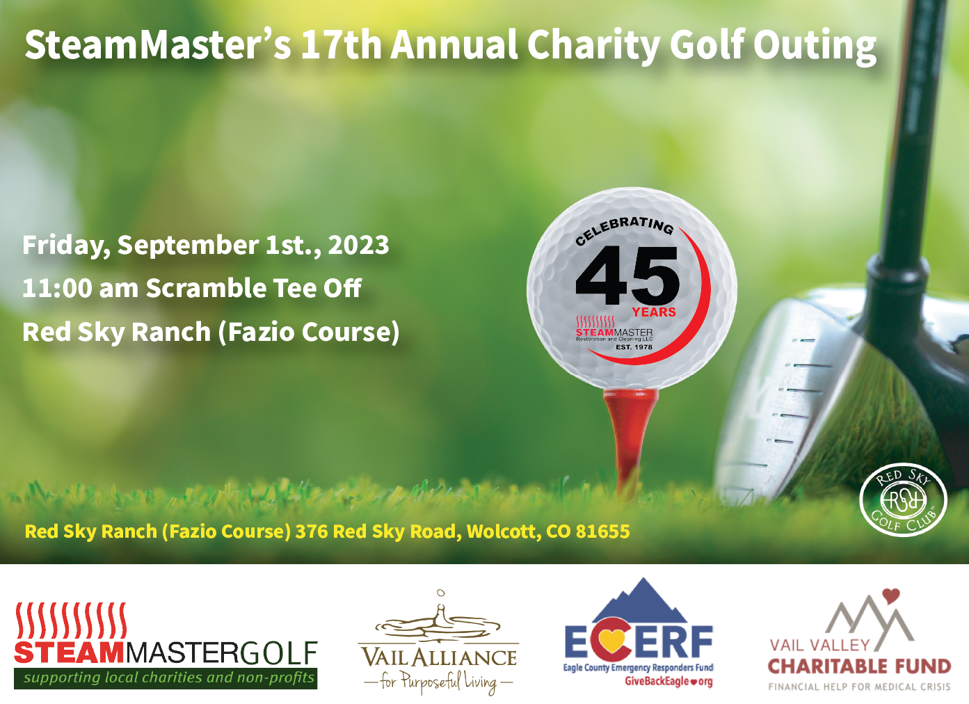 SteamMaster 17th Annual Charity Golf Outing – Vail Valley Charitable Fund